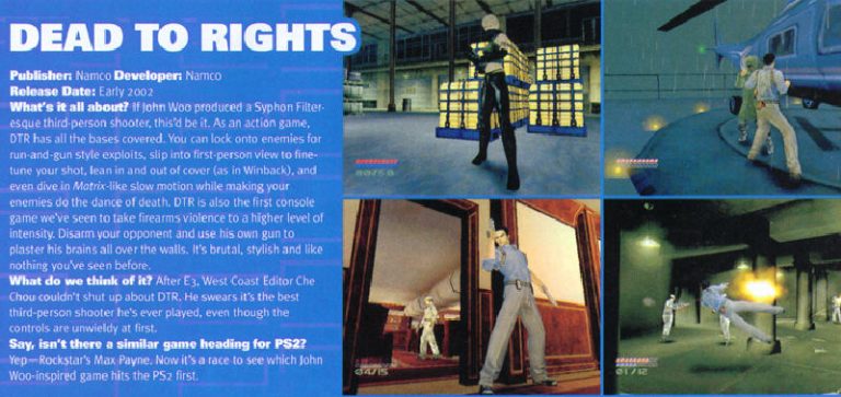 Dead to Rights [PS2] — Beta - Unseen64